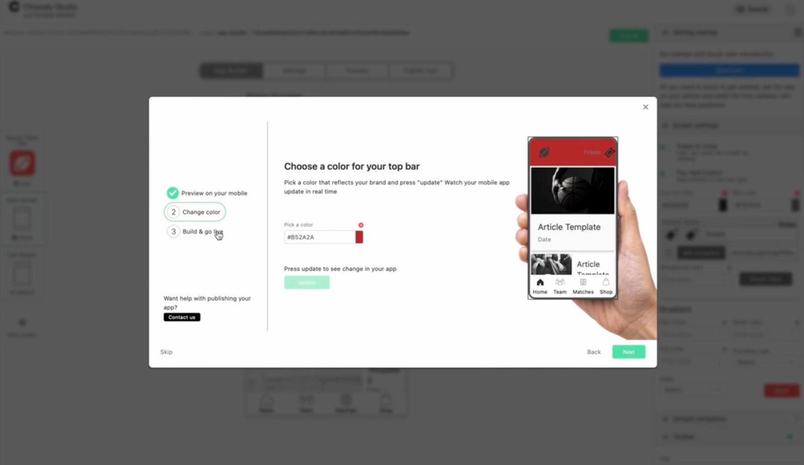How to create apps with Choicely using an app template